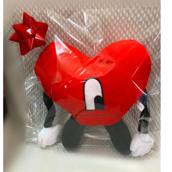 Holiday | Bad Bunny Heart Plush Red Size 22cm Tall Plush Doll Toy ...